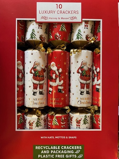 CHRISTMAS CRACKER LUXURY 10 FATHER CHRISTMAS RED & WHITE - € 16,95 ...